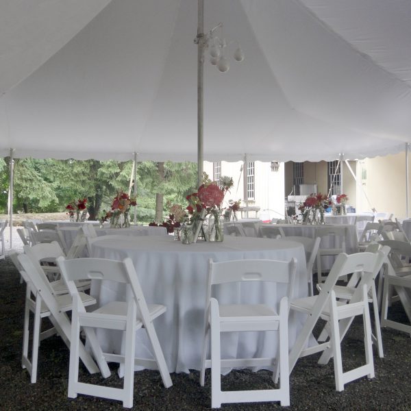 White Resin Chairs for Rent | General Rental Center